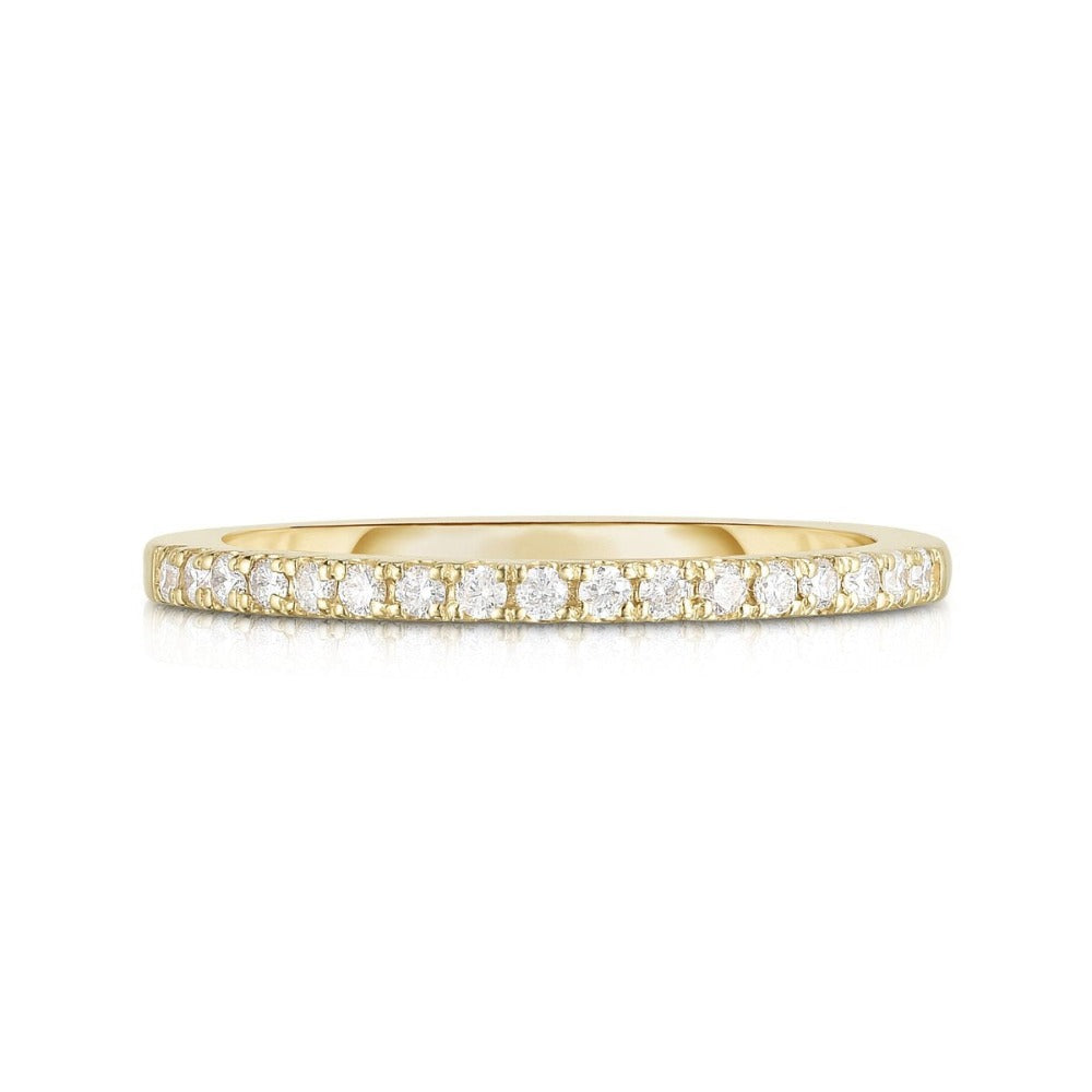 Bague en or pavée de diamants — La Ruée